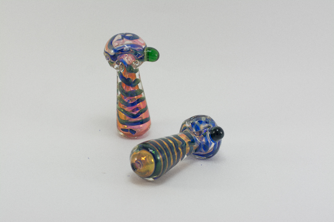 RS-3205 Confetti Han Pipe » Green Panther