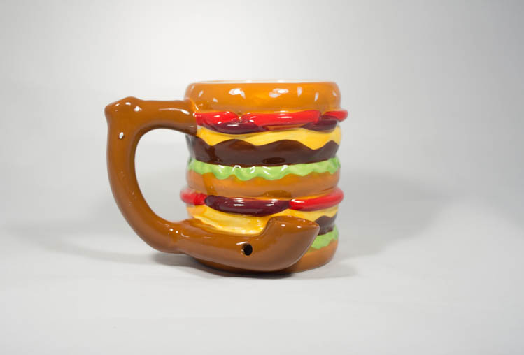 Burger Pipe Mug » Green Panther